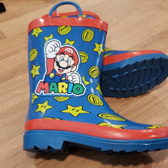 Nintendo | Shoes | Super Nintendo Mario Rain Boots 3y | Poshmark